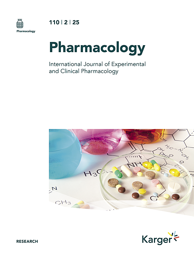Volume 110 Issue 2 | Pharmacology | Karger Publishers