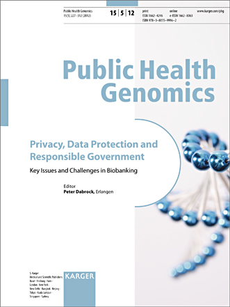 Title Page | Public Health Genomics | Karger Publishers