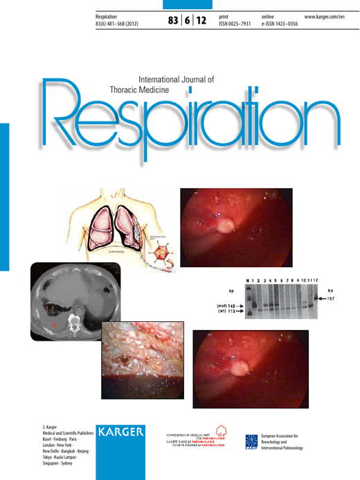 Volume 83 Issue 6 | Respiration | Karger Publishers