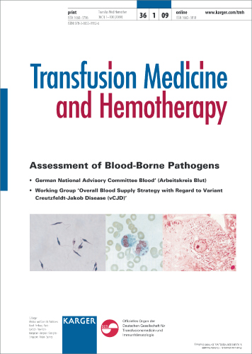 Report of the Working Group ‘Overall Blood Supply Strategy with Regard ...