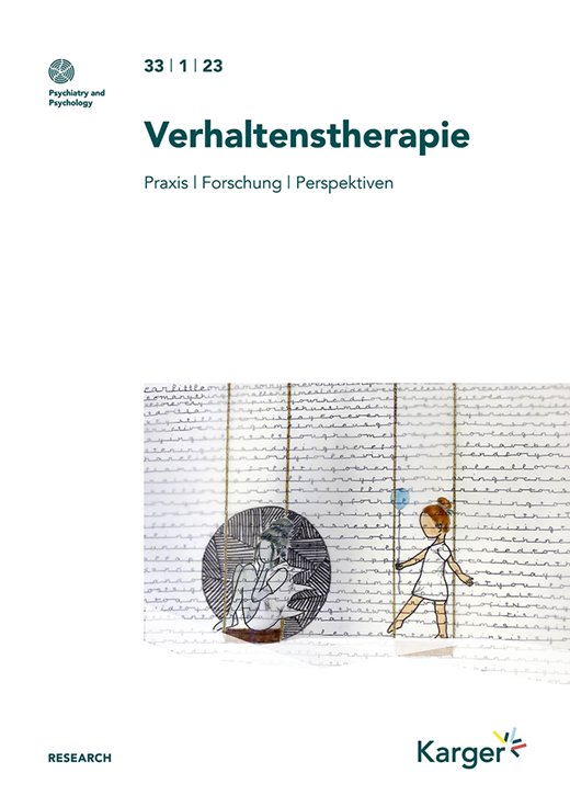 Nachruf auf Prof. Dr. Ulrich Schweiger | Verhaltenstherapie | Karger ...