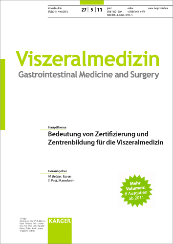 Erfahrungen mit einem Enddarmzentrum | Visceral Medicine | Karger ...
