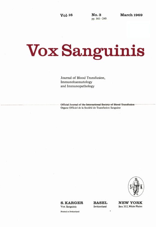Rhesus Phenotypes and Rh(D) Haemolytic Disease of the Newborn | Vox ...
