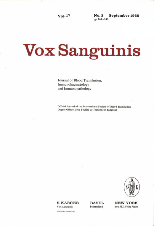 Complement-Fixing Platelet Iso-Antibodies | Vox Sanguinis | Karger ...