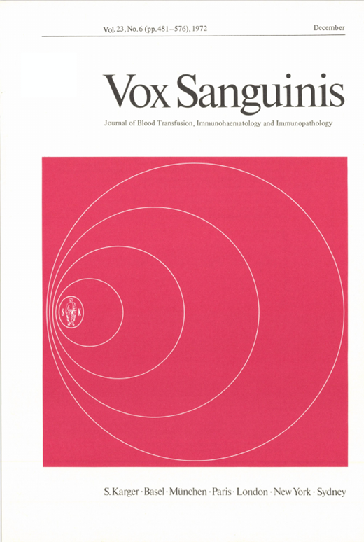 The Duffy Blood Group System in Caucasians | Vox Sanguinis | Karger ...