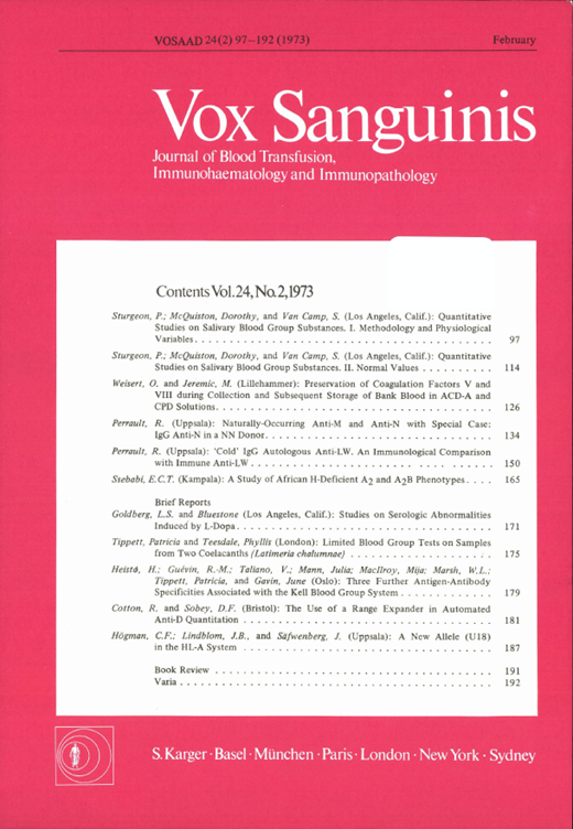 Naturally-Occurring Anti-M and Anti-N with Special Case: IgG Anti-N in ...