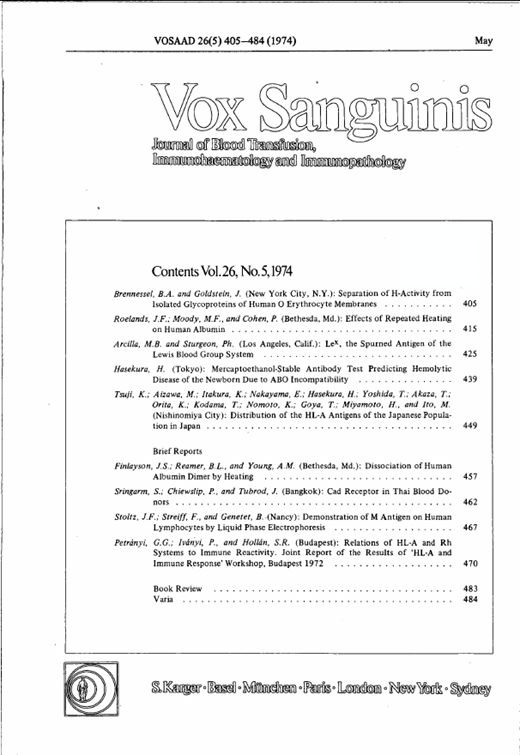 Dissociation of Human Albumin Dimer by Heating | Vox Sanguinis | Karger ...