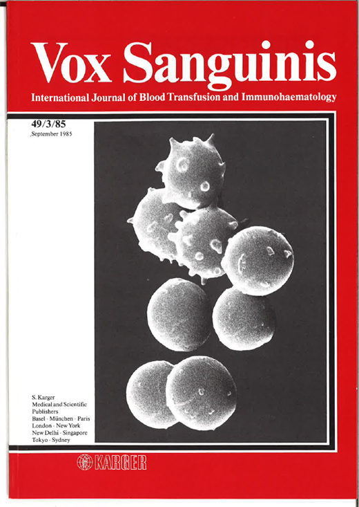 Storage of Red Cells in a CPD/SAGM System Using Teruflex® PVC | Vox ...