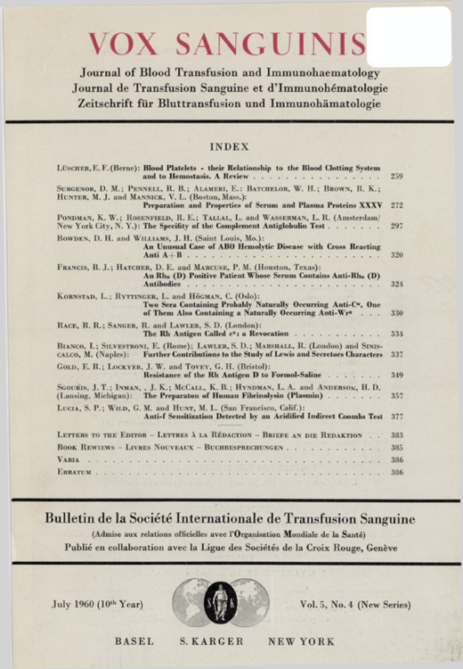 An Rh(o) [D] Positive Patient Whose Serum Contains Anti-Rh(o) [D ...