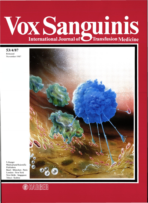 Subject Index | Vox Sanguinis | Karger Publishers