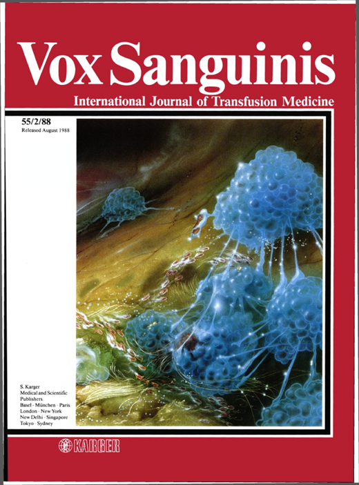 Announcement | Vox Sanguinis | Karger Publishers