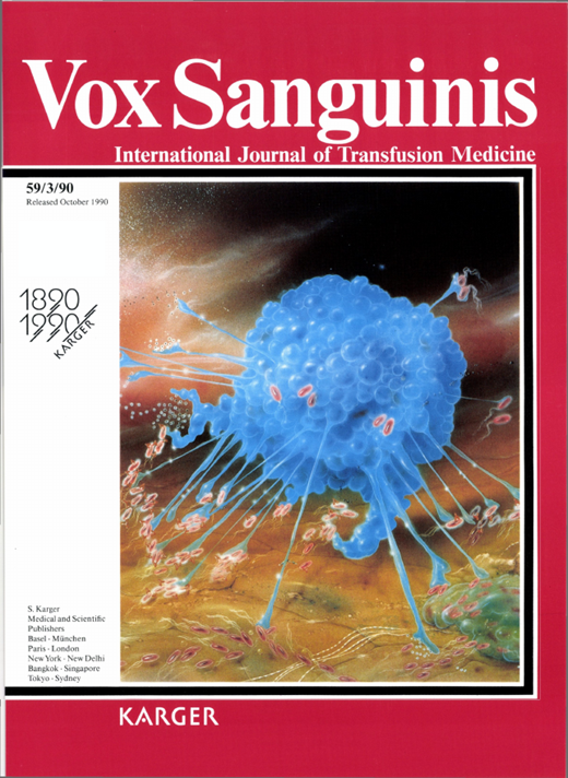 World Health Organization - Guidelines(1) | Vox Sanguinis | Karger Publishers