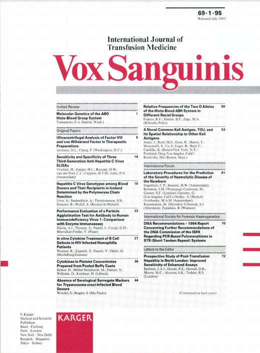 Look Back on Hepatitis C-Virus Infections of HCV-RIBA-2-Positive Blood ...
